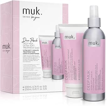 MUK. Deep Muk Ultra Soft Leave In Conditioner & 1 Minute Hair Treatment ...