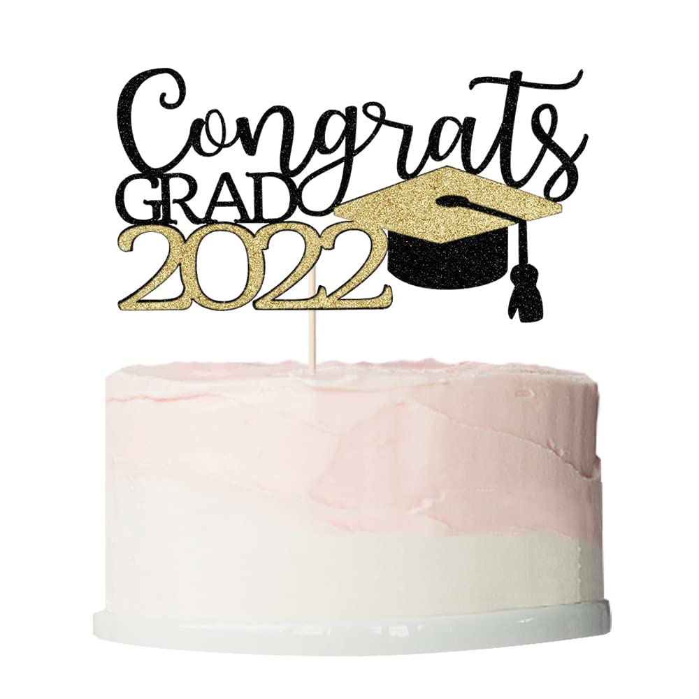 Buy Congrats Grad Cake Topper for Class of 2024 Graduation, 2024 ...
