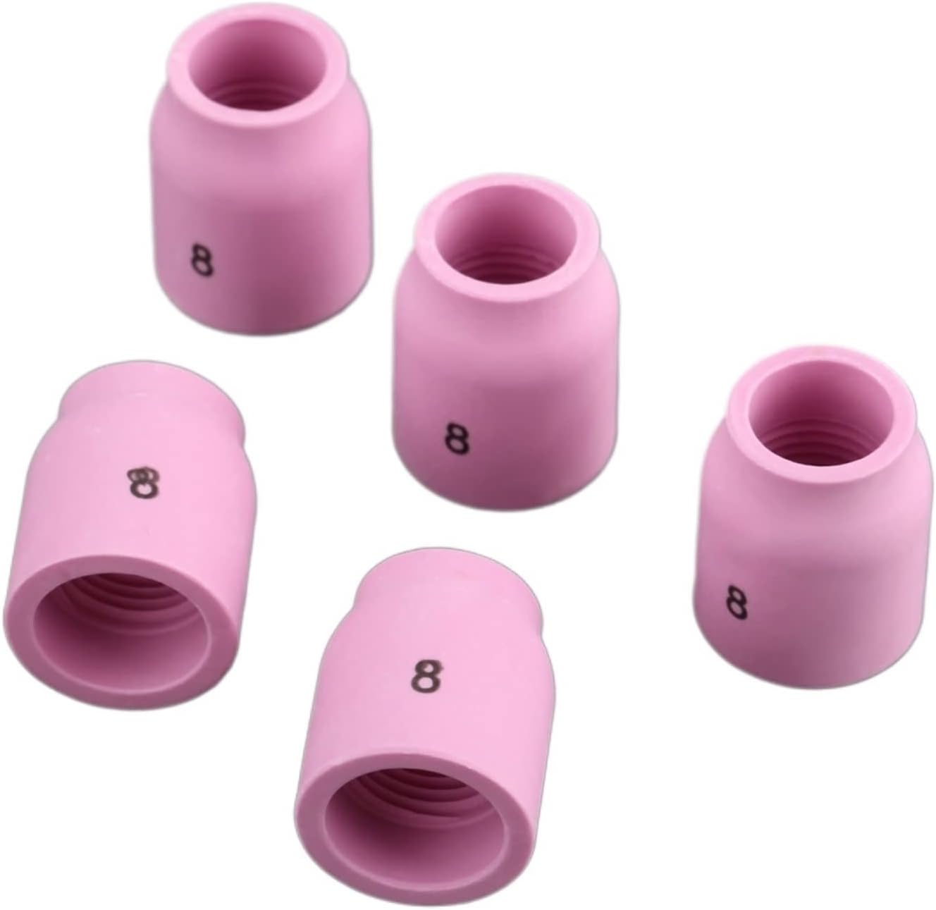 Welding Torch 5X Pink Ceramic 53N61 8# Ceramic Cups Alumina Shield Cup ...