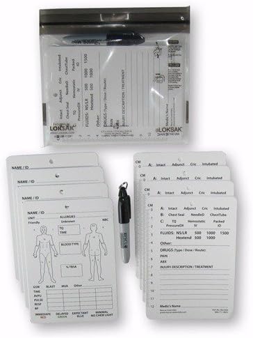 Amazon.com: Combat Casualty Card-8 Pack W/Sharpie Marker : Industrial ...