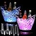 Amazon.com: 6 Pcs LED Ice Bucket Bulk with Scoop and Tongs 4L LED Light ...