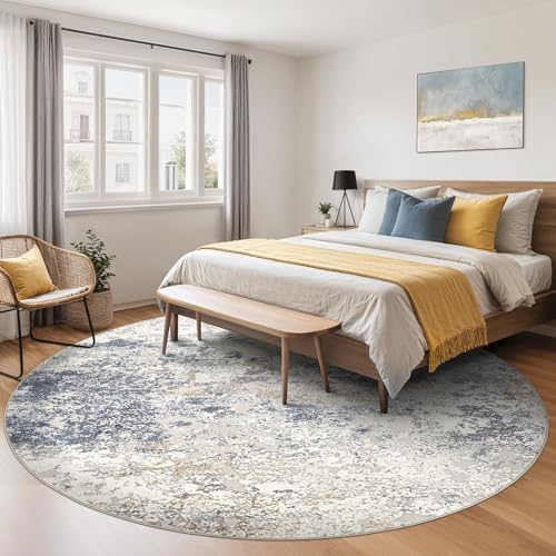 Amazon.com: DMOYEST 10ft Round Area Rug Living Room Rugs - 10x10 ...