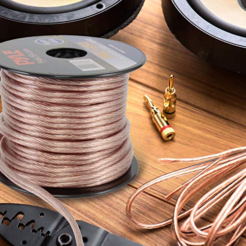 Snapklik.com : Pyle 50ft 12 Gauge Speaker Wire - Copper Cable In Spool ...