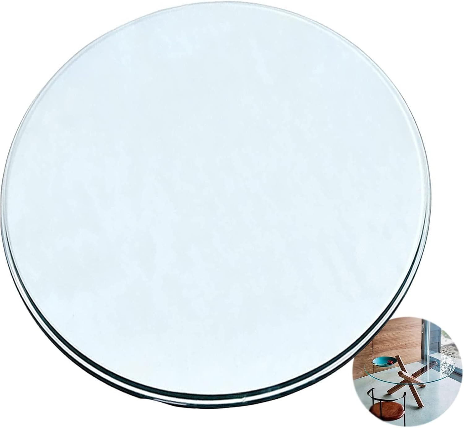 Amazon.com: V3VOGUE Kitchen Round Glass Table Top - 1/3" Inch Thick ...