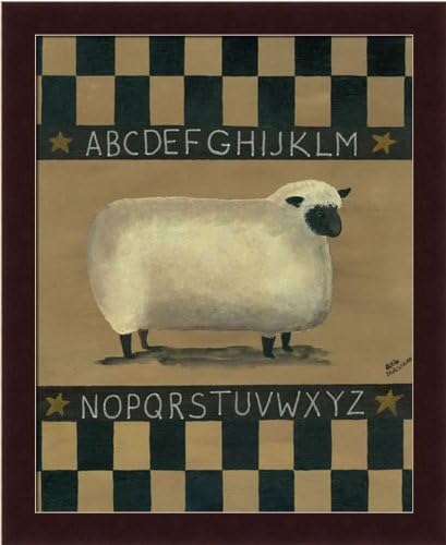 Amazon.com: ABC Sheep Sampler Aleta Blackstone Primitive Folk Art ...
