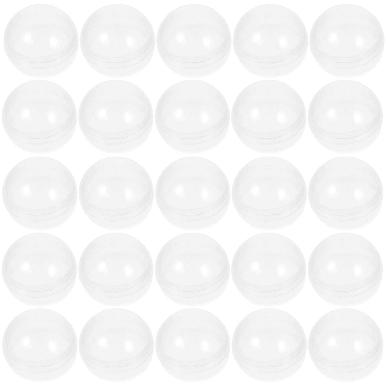 SEWACC 50pcs Transparent Shell Acrylic Fillable Ball Ornament Gumball ...