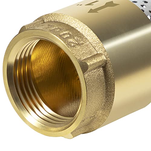 Snapklik.com : No-Lead Brass Foot Valve Heavy Duty Backflow Preventer 1 ...