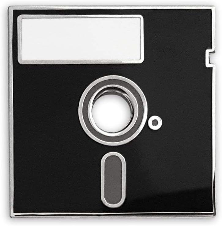 Amazon.com: Pinsanity Retro Floppy Disk Enamel Lapel Pin : Clothing ...