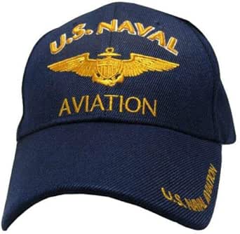 Amazon.com: nr NRAccessories U.S. Navy Naval Aviation Blue Ball Cap ...