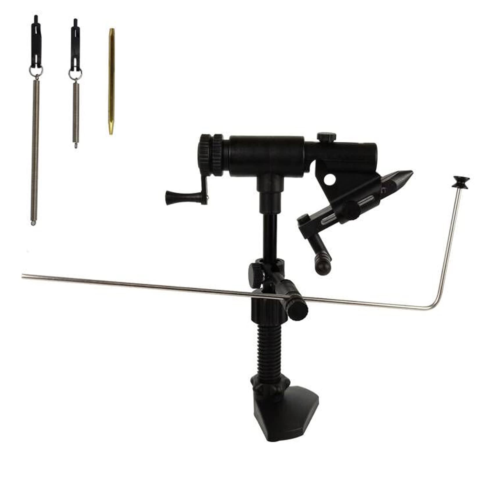 Rotary Fly Tying Tools Kit With Hackle Pliers Shark Shooter Rotary Fly ...