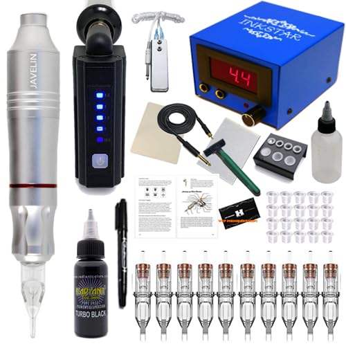 Amazon.com: Javelin Tattoo Pen Kit (Starter Wireless Kit + Black Ink ...