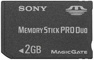Sony - Flash memory card ( Memory Stick Duo adapter included ) - 2 GB ...