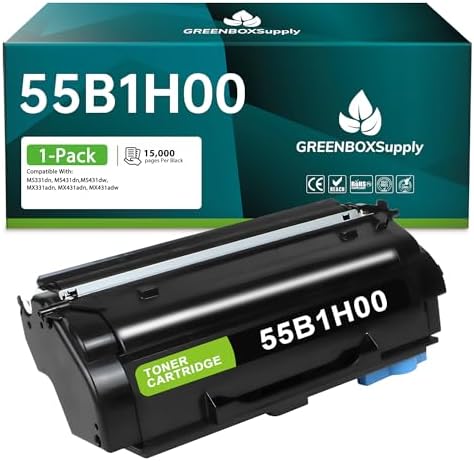 Amazon.com: 55B1H00 High Yield Toner Cartridge (15,000 Pages ...