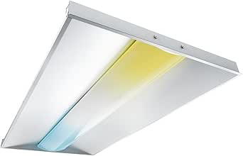 Sunco 2x4 FT LED Center Basket Troffer Light, 7700 Lumens, 3500K/4000K ...