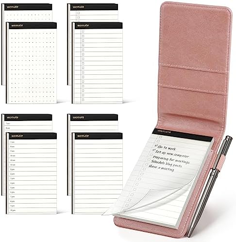 Amazon.com : Camelmother 10 Pieces Small Notepad Holder Set Pocket ...