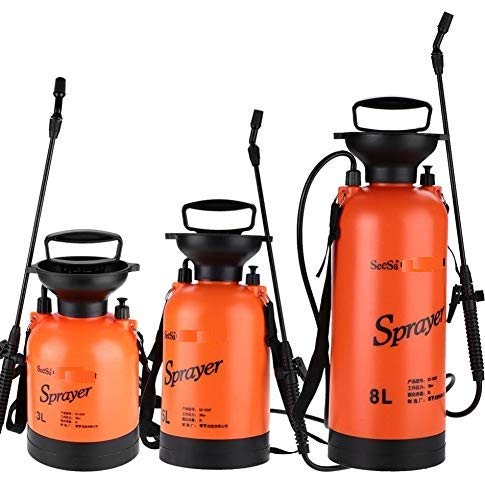 Seesa Hand Pressure Compressed Air Garden Sprayer (Orange, 8 L ...