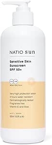 Natio Australia Sensitive Skin Sunscreen SPF 50+ 500ml 500ml ...