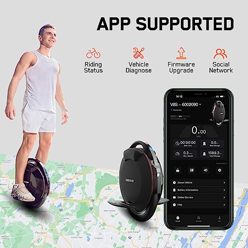 Snapklik.com : INMOTION V8S Electric Unicycle One Wheel Self Balancing ...