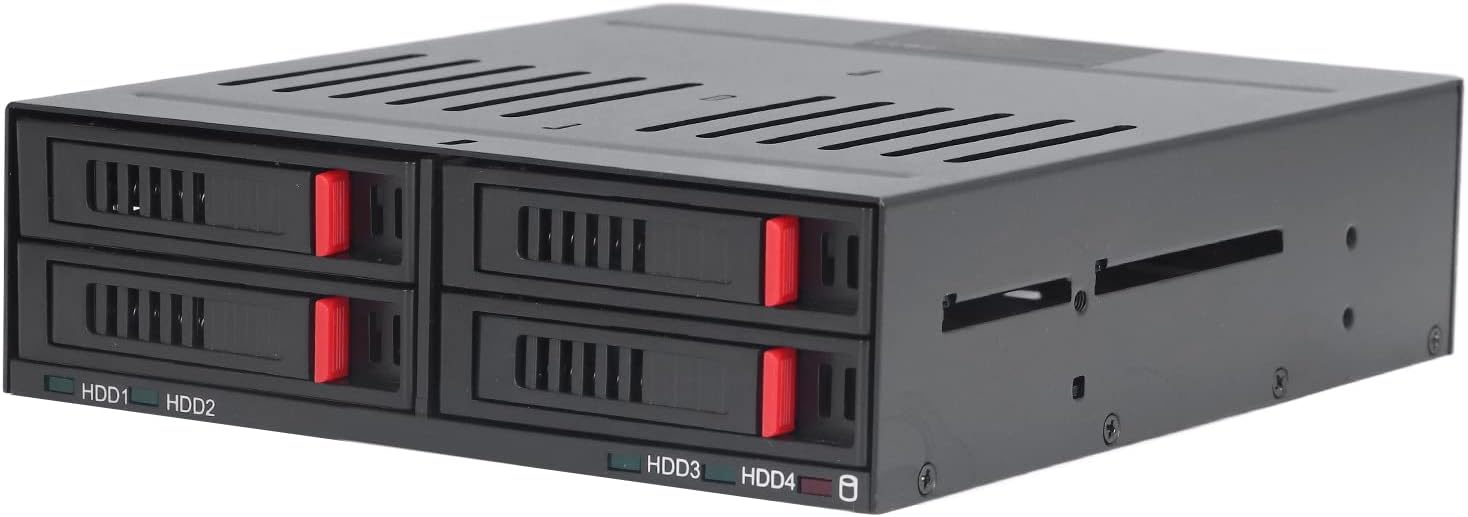 Amazon.com: Gugxiom 4 Bay HDD Cage SATA Mobile Rack, 2.5in HDD Cage ...