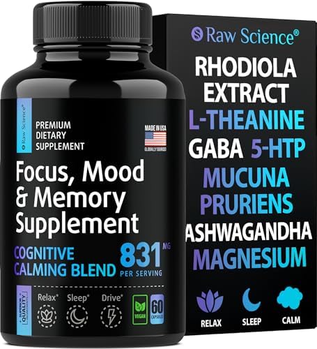 Amazon.com: Brain Supplements for Memory and Focus - Ashwagandha, L ...