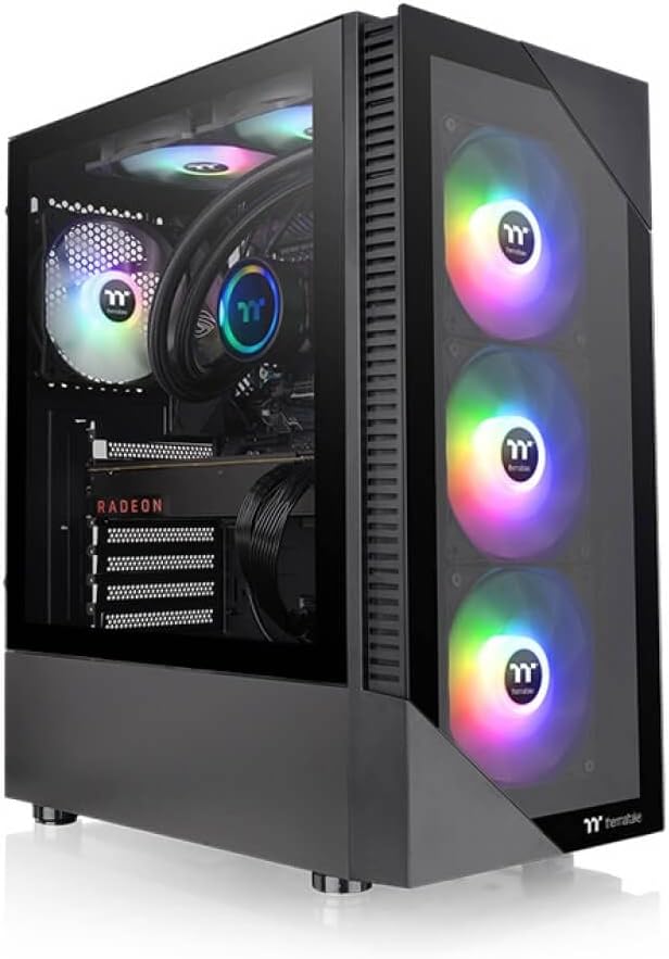 MONTECH XR, ATX Mid-Tower PC Gaming Case, 3 x 120mm ARGB PWM Fans Pre ...