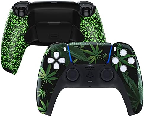 Amazon.com: eXtremeRate Green Weeds Faceplate Touchpad & Textured Green ...