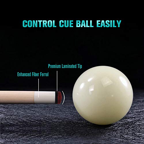 Pathline Pool Cue Stick – 58 inch Canadian Maple Billiard Pool Stick ...