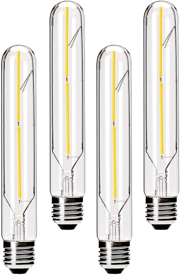 VCTC Lighting Dimmable T10 LED Tubular Bulbs 4W Equal 40 watt, 3000K ...