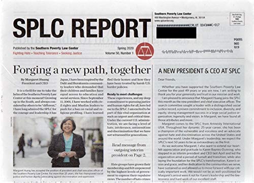 SPLC [Southern Poverty Law Center] Report, vol. 50 no. 1 (Spring 2020 ...