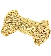Amazon.com: PH PandaHall 5mm 18 Yards Twisted Gold Rope Xmas Gold Cord ...