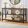 Amazon.com: HOMISSUE Entryway Console Table, Rustic Couch with Wide Storage, Industrial Sofa ...