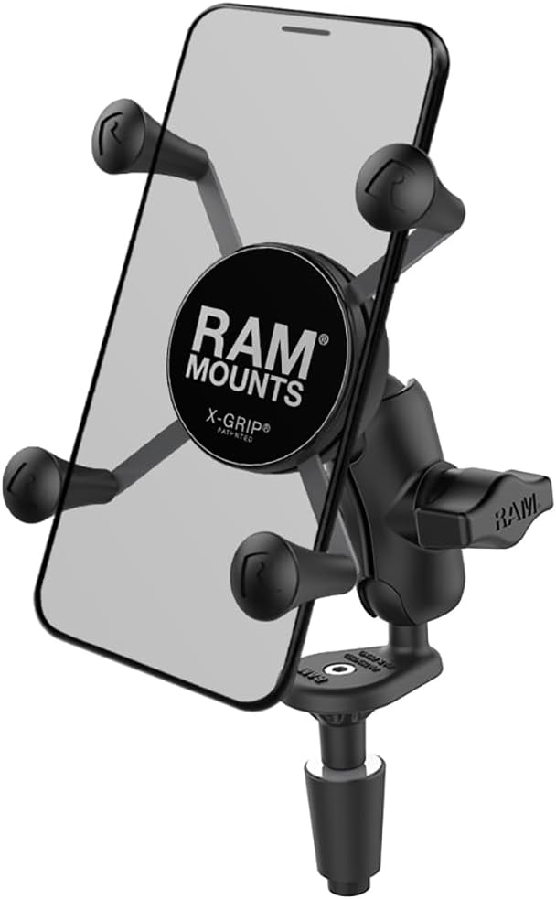 Amazon.com: RAM Mounts X-Grip Phone Holder with Motorcycle Fork Stem ...
