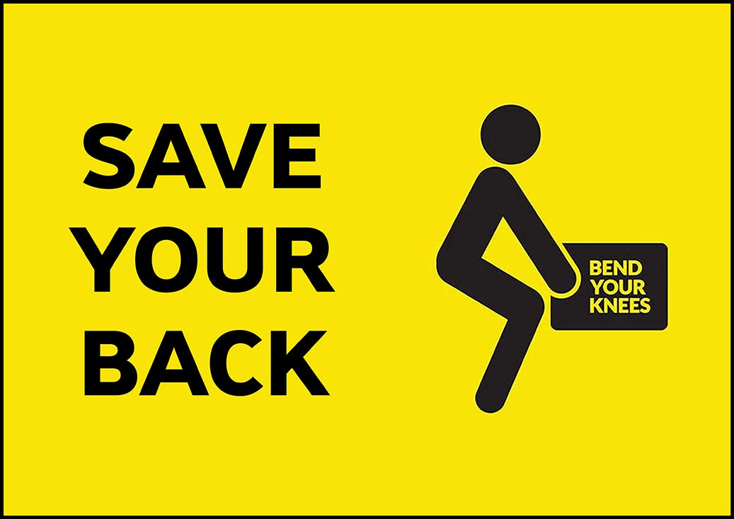Ritwika's Save Your Back Sign Poster : Amazon.in: Home & Kitchen