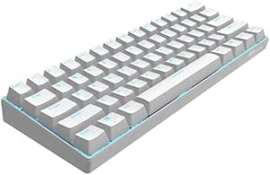 Keyboard Ice Blue Backlit Mechanical Gaming Keyboard Bluetooth Wired ...