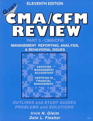 CMA/CFM Review Part 3: Gleim, Irvin N.: 9781581942064: Amazon.com: Books