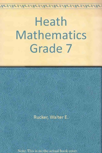 Amazon.com: Heath Mathematics Grade 7: 9780669159288: Rucker, Walter E ...