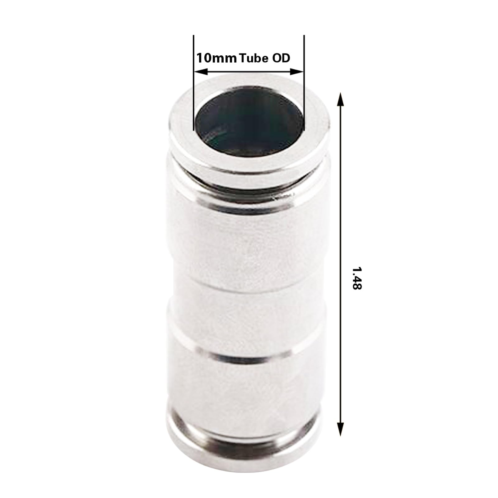 Snapklik.com : 10mm Push Connectors, Nickel Plated Brass, Pneumatic ...