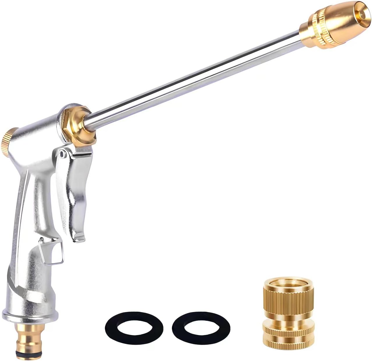 Amazon.com: LNSY Upgraded Garden Hose Nozzle Sprayer, 100% Heavy Duty ...