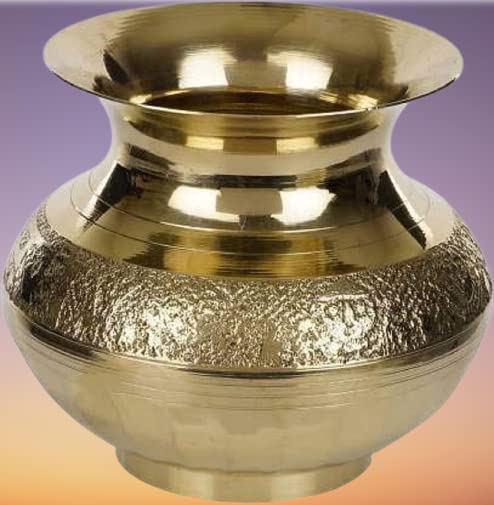 MAHAMAYA Om Kalash Brass Pot/Lota Pooja Items Indian Lota Traditional ...
