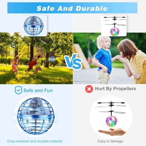 Drone Flying Ball Toy, Hand Controlled Mini Drone, 360 Rotating Globe ...