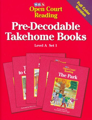 Pre-Decodable Takehome Books: Level A, Set 1 (Open Court Reading): Open ...