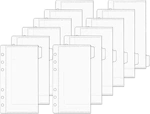 Amazon.com : 2 Sets A6 Cash Envelopes, Zipperless A6 Envelopes Cash Stuffing, Clear PP Divider ...