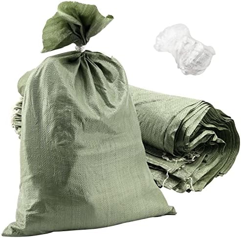 Amazon.com : SEUNMUK 60 Pack 20 x 30 Inch Gray Woven Sand Bags, Empty ...