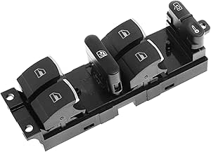 Amazon.com: Car Window Switch for Volkswagen GTI Golf 4 MK4 Bora Beetle Passat B5, Chrome Driver ...