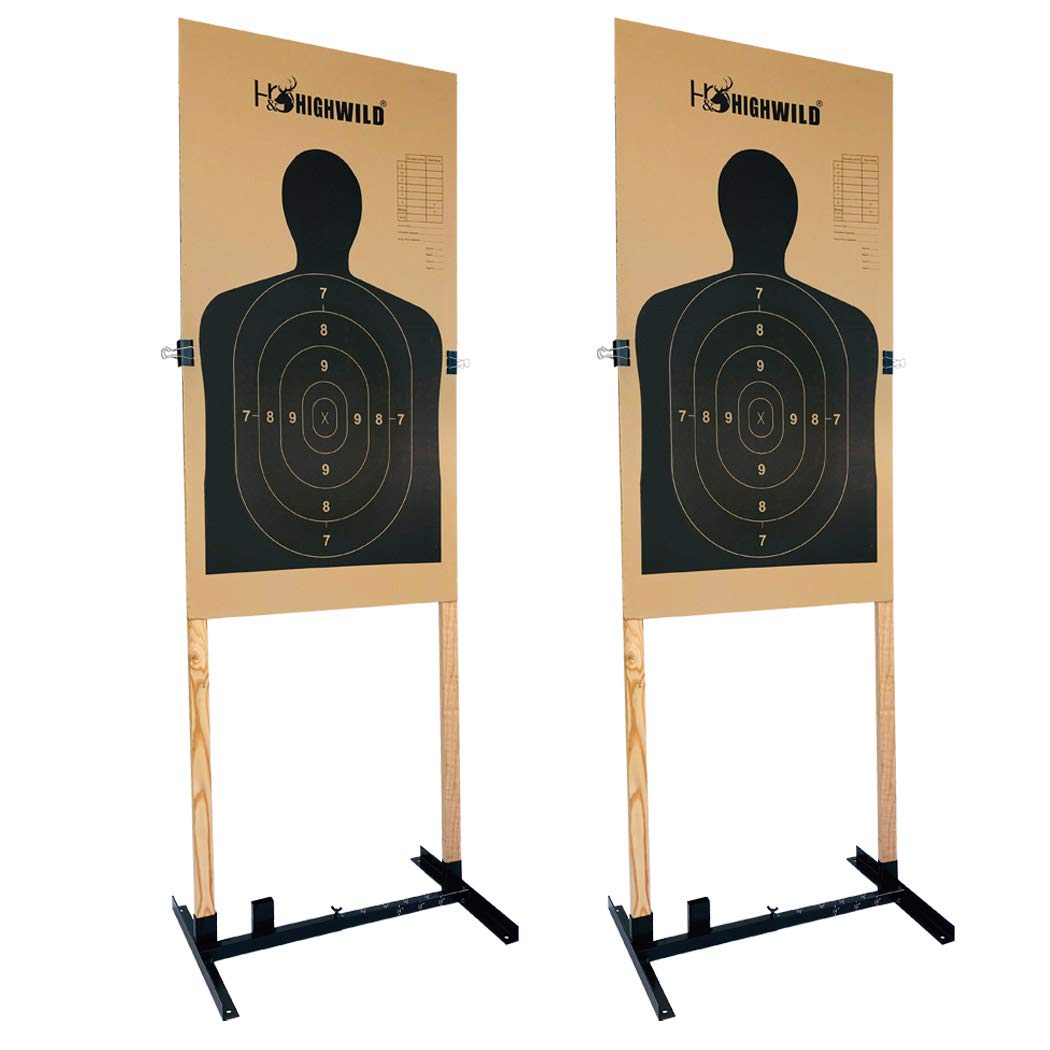 Highwild Adjustable Target Stand Base for Paper Shooting Targets ...