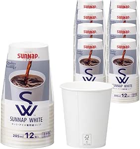 Amazon.co.jp: SW サンナップホワイト紙コップ 205ml 7oz 120個入 : ホーム＆キッチン