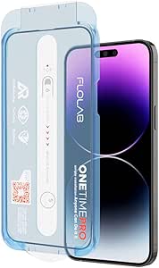 Amazon.com: FLOLAB NanoArmour ONETIME PRO Anti Reflective for iPhone 14 ...