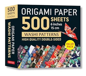 Amazon.com: Origami Paper 500 sheets Japanese Washi Patterns 6" (15 cm ...