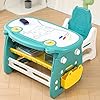 Amazon.com: WHY TOYS Kids Table and Chair Set The Table Can Be Graffiti ...