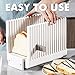 Amazon.com: Bread Slicer for Homemade Bread Loaf Bagels, Bread Slicing ...